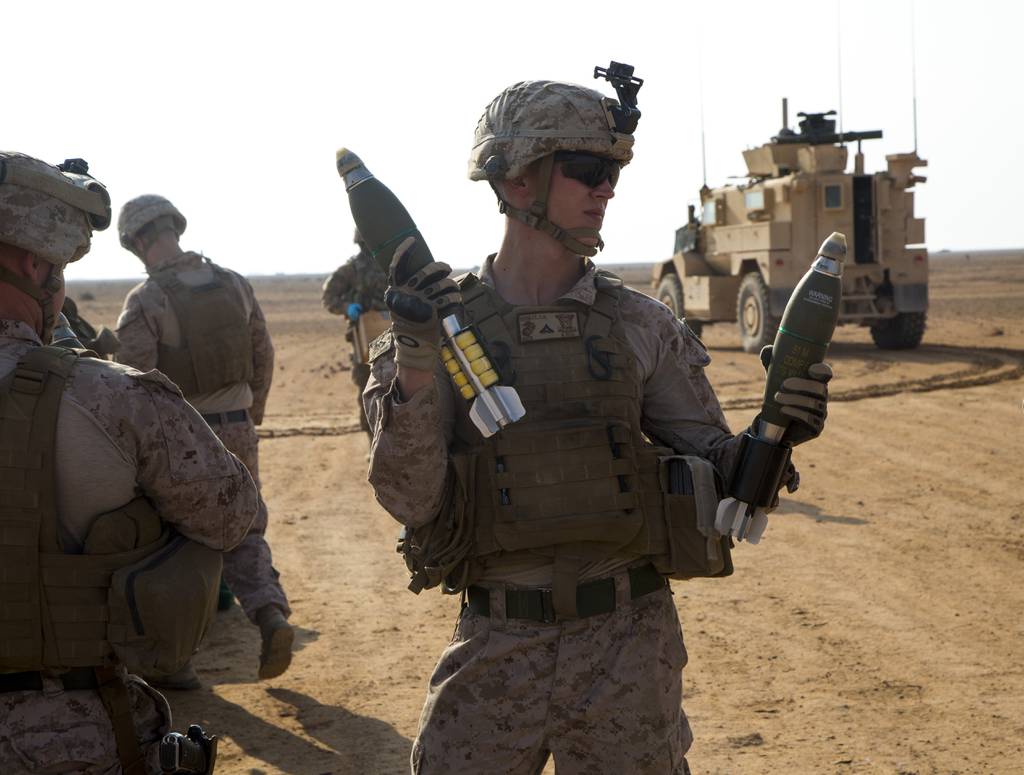 Marines get new mortar in Iraq to protect base from IS