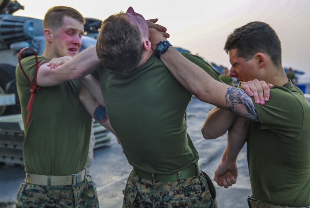 A day in the life — photos of Marines getting OC spray-certified are ...