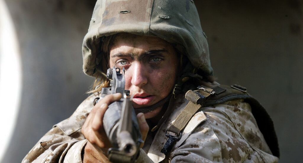 Where are the female Marines?