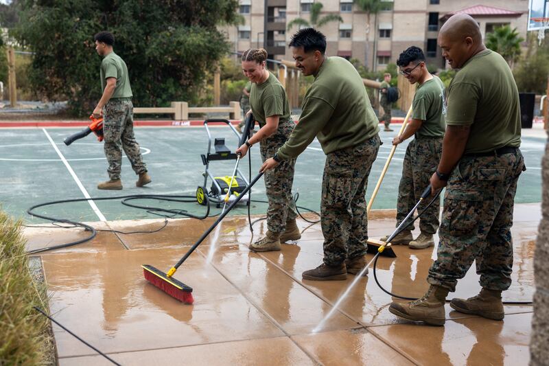 Marines’ barracks-fixing ‘Operation Clean Sweep’ returns to California