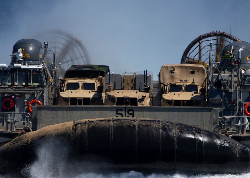 Fly it, shoot it, sink it, float it home: See Marines sink Navy ship ...