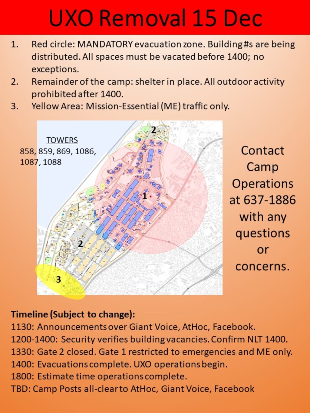 More than 100 buildings to be evacuated on Okinawa’s Camp Kinser to ...