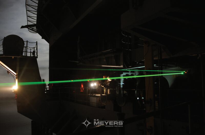 This is the laser that Marines have chosen to dazzle, hail and warn