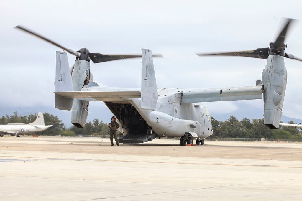 Marine Corps doubles MV−22 Ospreys at Kaneohe Bay