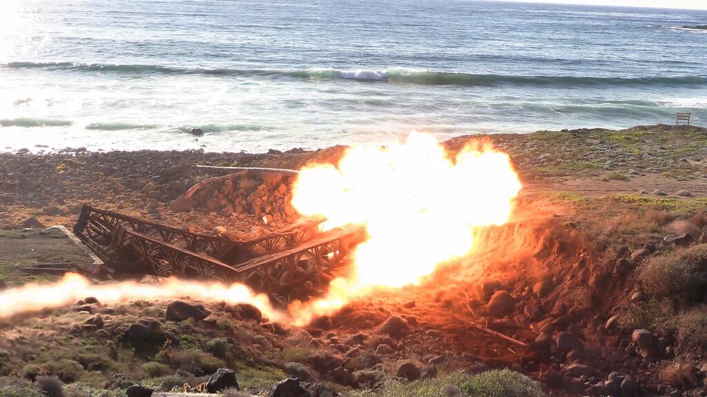 Watch Marines blow up bridge, as practice for hindering enemy forces