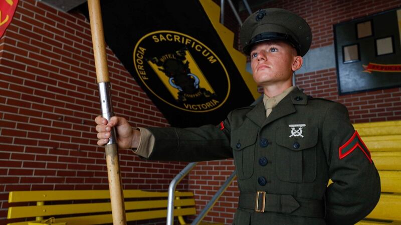 4-foot-7-inch Marine says peers in boot camp ‘kind of looked up to’ him