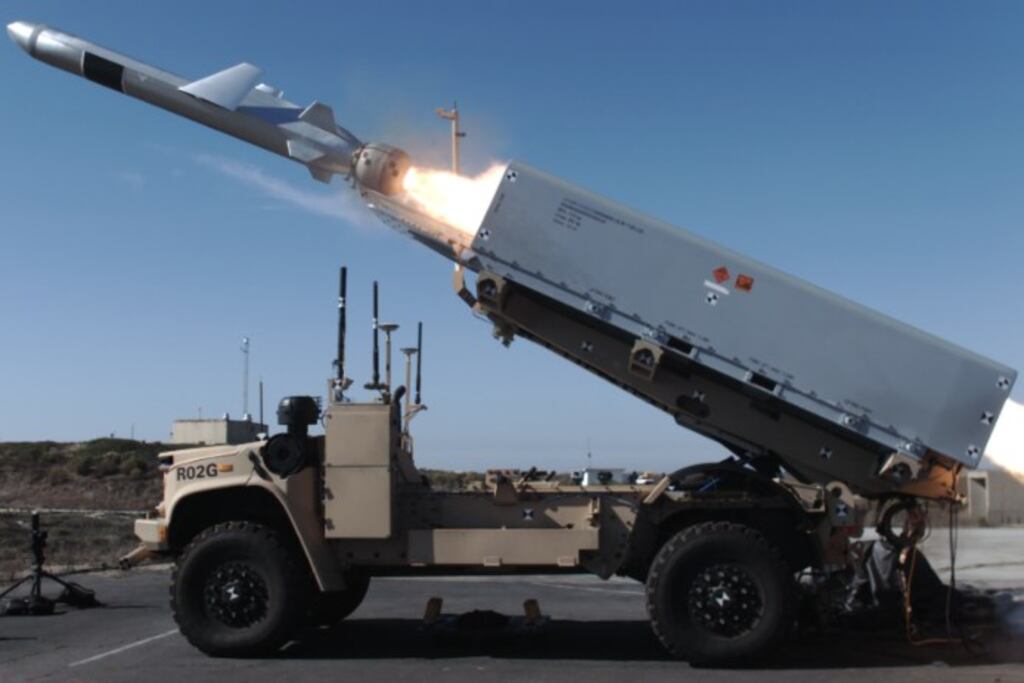 Marines strap missile to truck and strike target at sea